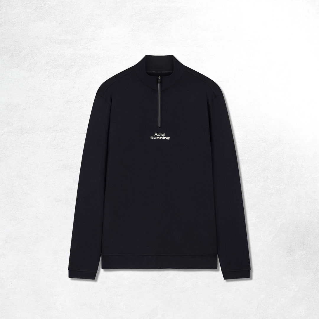 Acid Running Logo Quarter Zip: Black – The Union Project