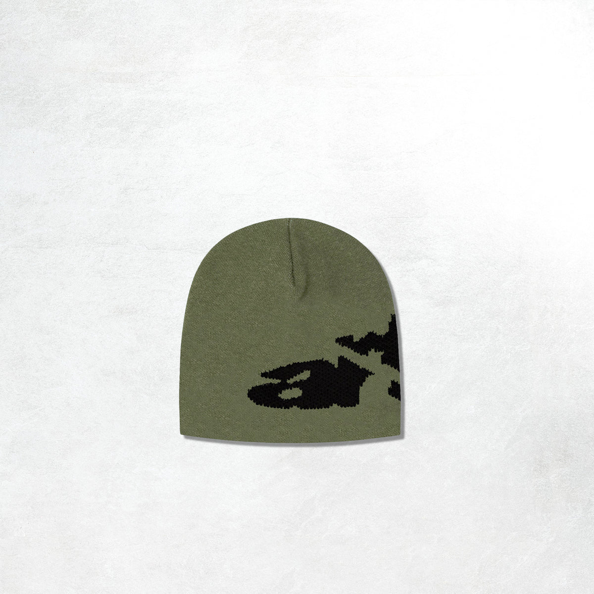 Arte Ripped Arte Side Beanie: Green – The Union Project