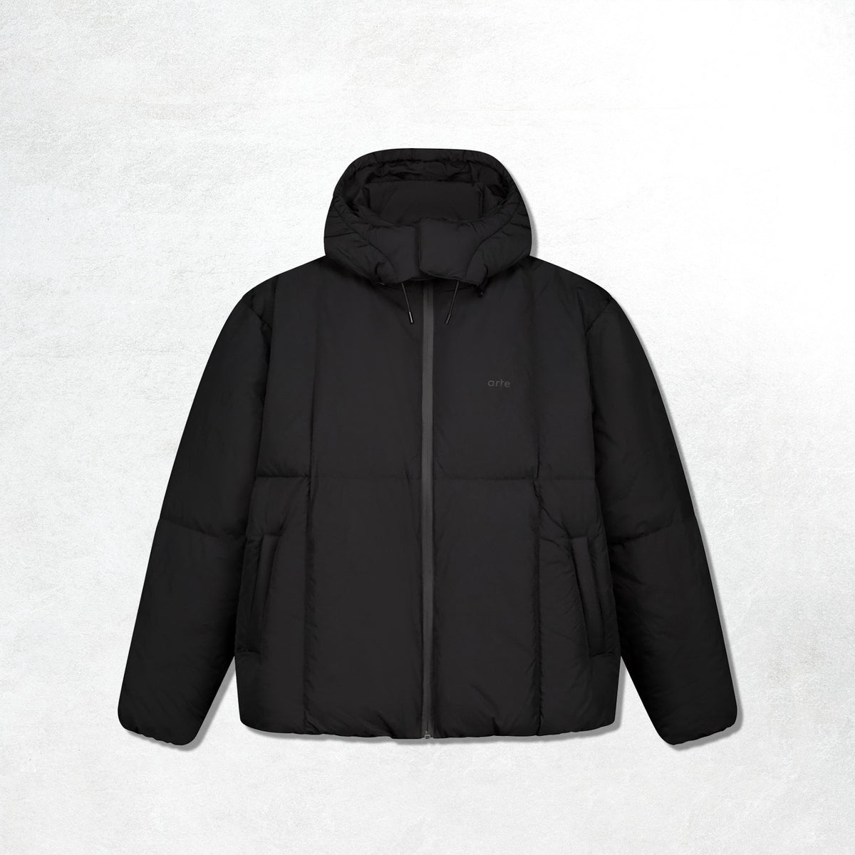 Arte Special Cuts Puffer Jacket: Black – The Union Project