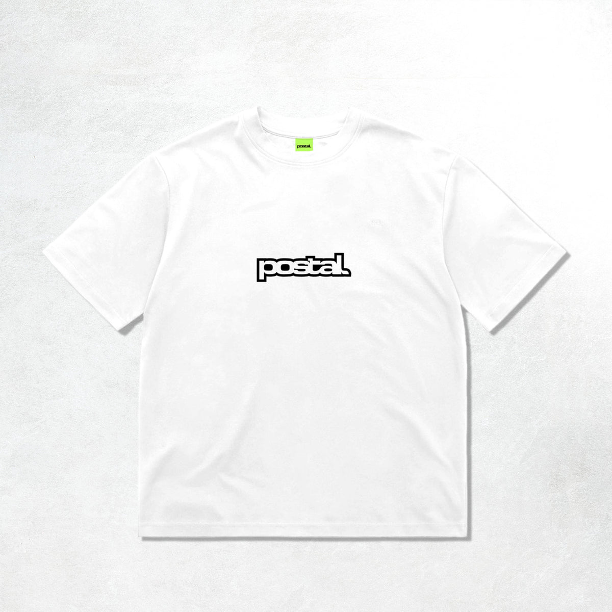 Postal Bold Outline Tee: White – The Union Project