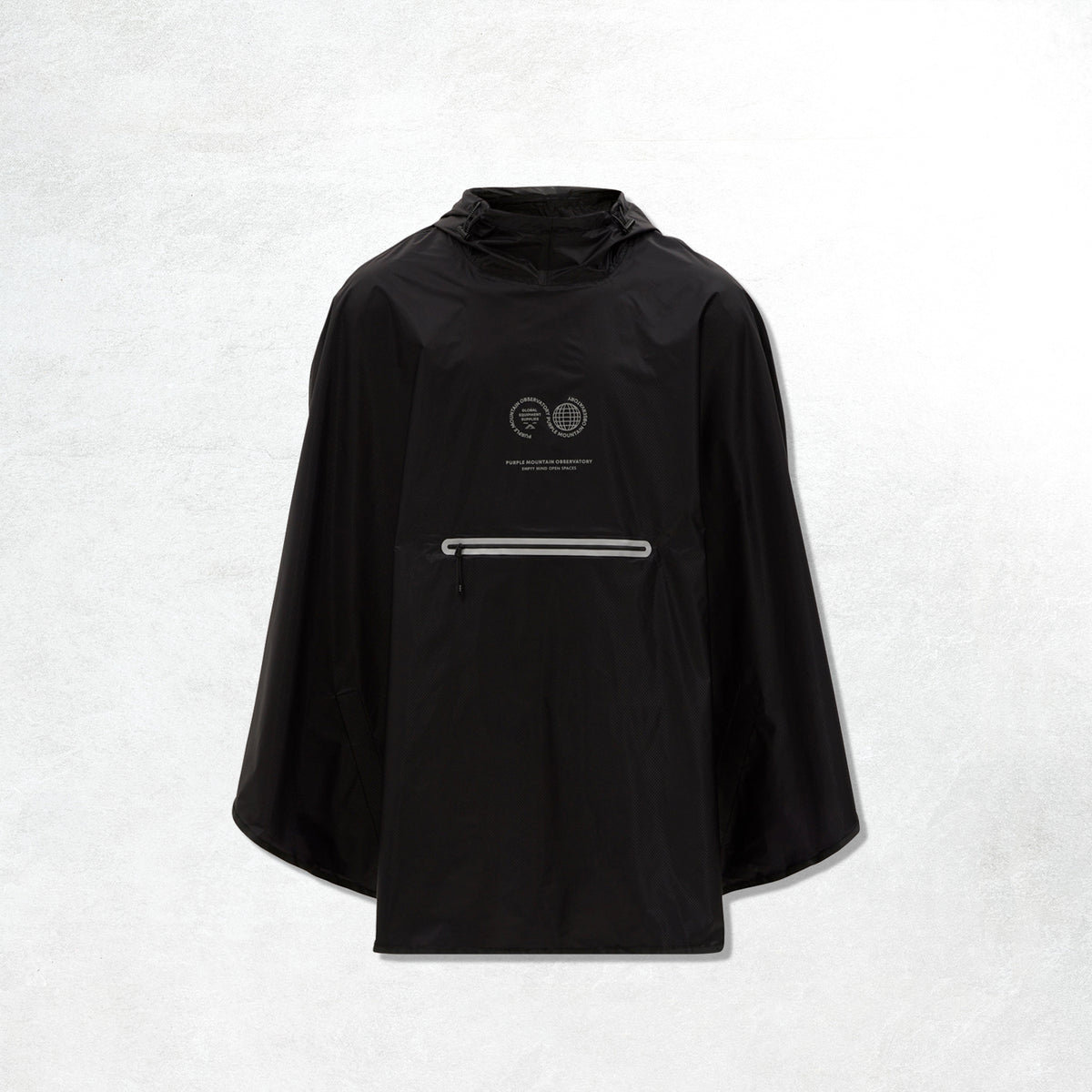 Purple Mountain Observatory Mountain Poncho: Black – The Union Project